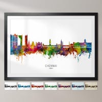 RISHIKESH INDIA Illustration Skyline Poster, Modern Skyline Cityscape ...