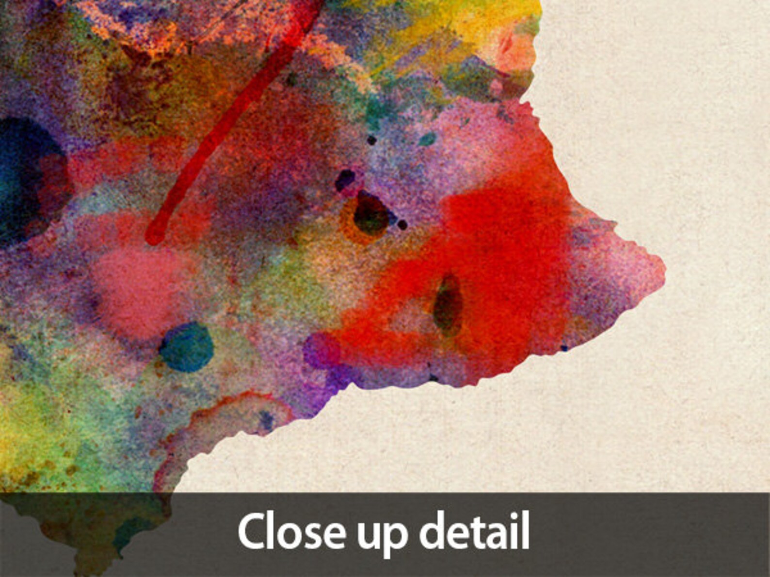 Hawaii Watercolor Map USA Art Print 363 - Etsy UK