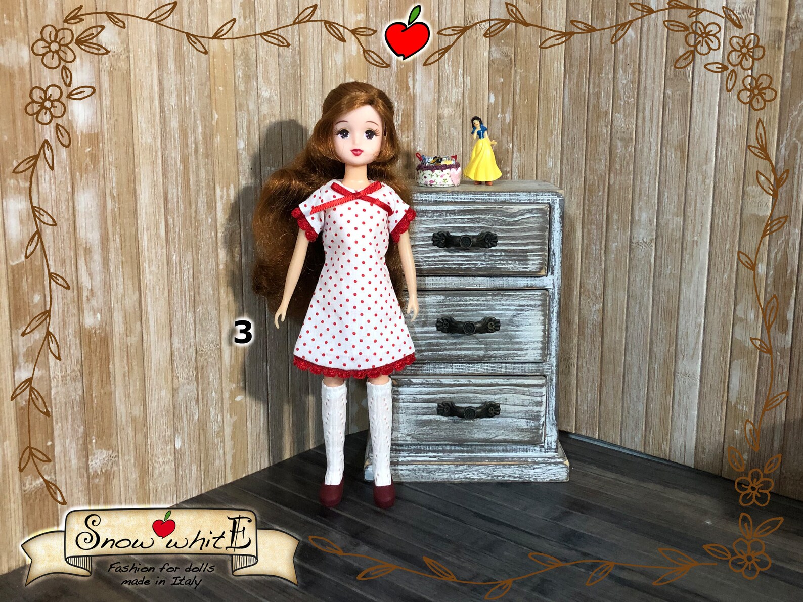 Mini Dress With Stockings for Blythe, Licca, Azone, Momoko, Obitsu-like ...