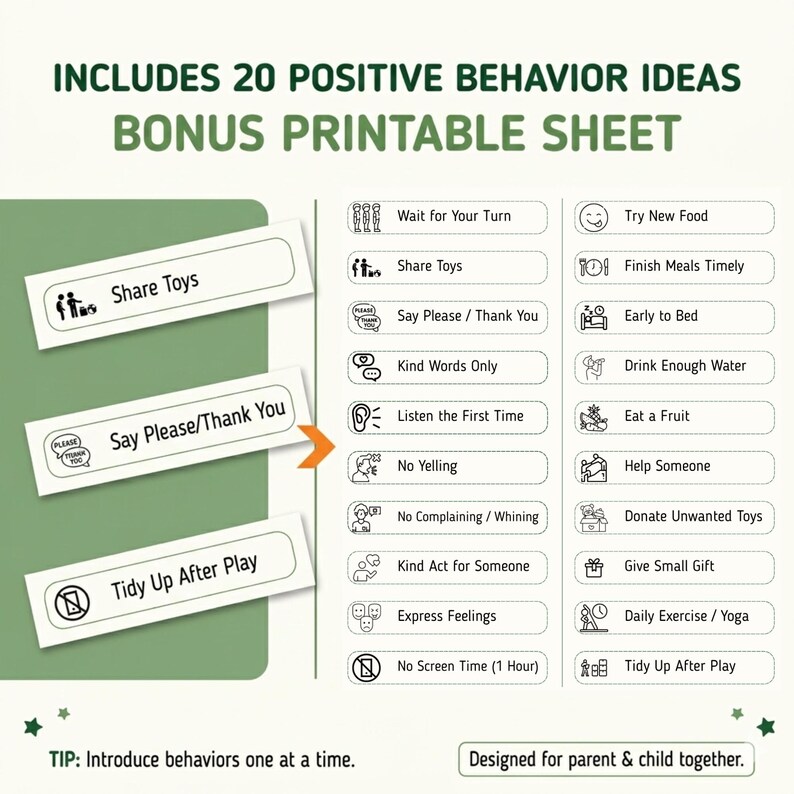 Fillable PDF Behavior Tracker | Editable Reward Chart No Canva Needed ...