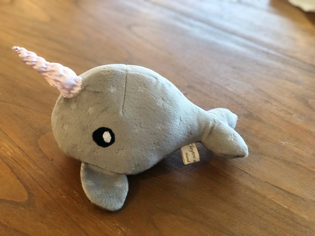Narwhal - Handmade Stuffie - Decor - Childrens Decor - Sea Creature ...