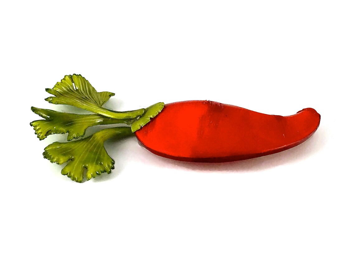 Vintage Massive CILEA PARIS Carrot Vegetable Brooch - Etsy