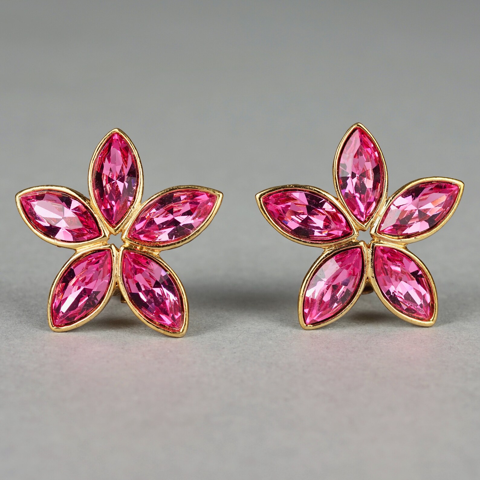 Vintage YVES SAINT LAURENT Ysl by Robert Goossens Pink Rhinestone ...