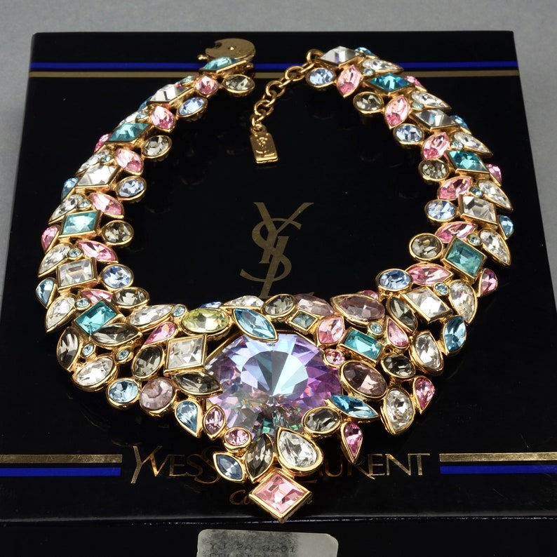 Vintage YVES SAINT LAURENT Robert Goossens Multi Jeweled - Etsy