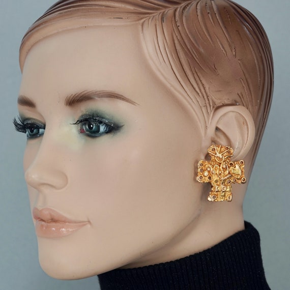 Vintage CHRISTIAN LACROIX Iconic Symbols Textured Cro… - Gem
