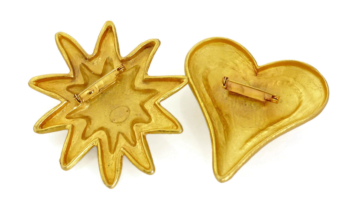 Vintage Huge Edouard Rambaud Star Heart Set Brooches | Etsy
