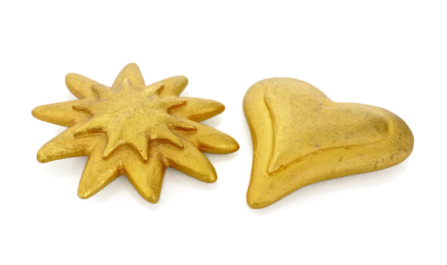 Vintage Huge Edouard Rambaud Star Heart Set Brooches | Etsy