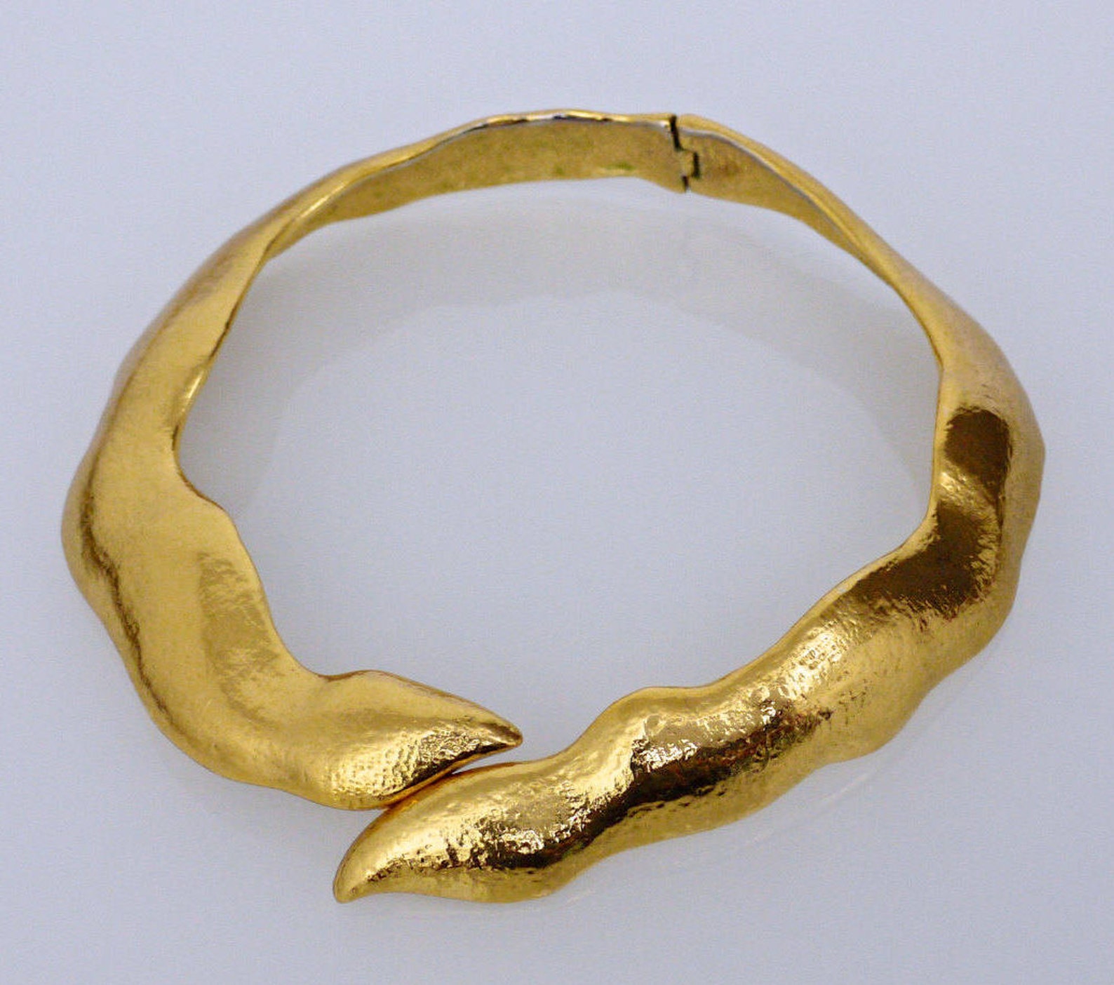 Vintage YSL Yves Saint Laurent Snake Rigid Choker Necklace - Etsy