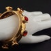 Vintage LANVIN PARIS Protruded Cabochon Gear Bangle Bracelet - Etsy