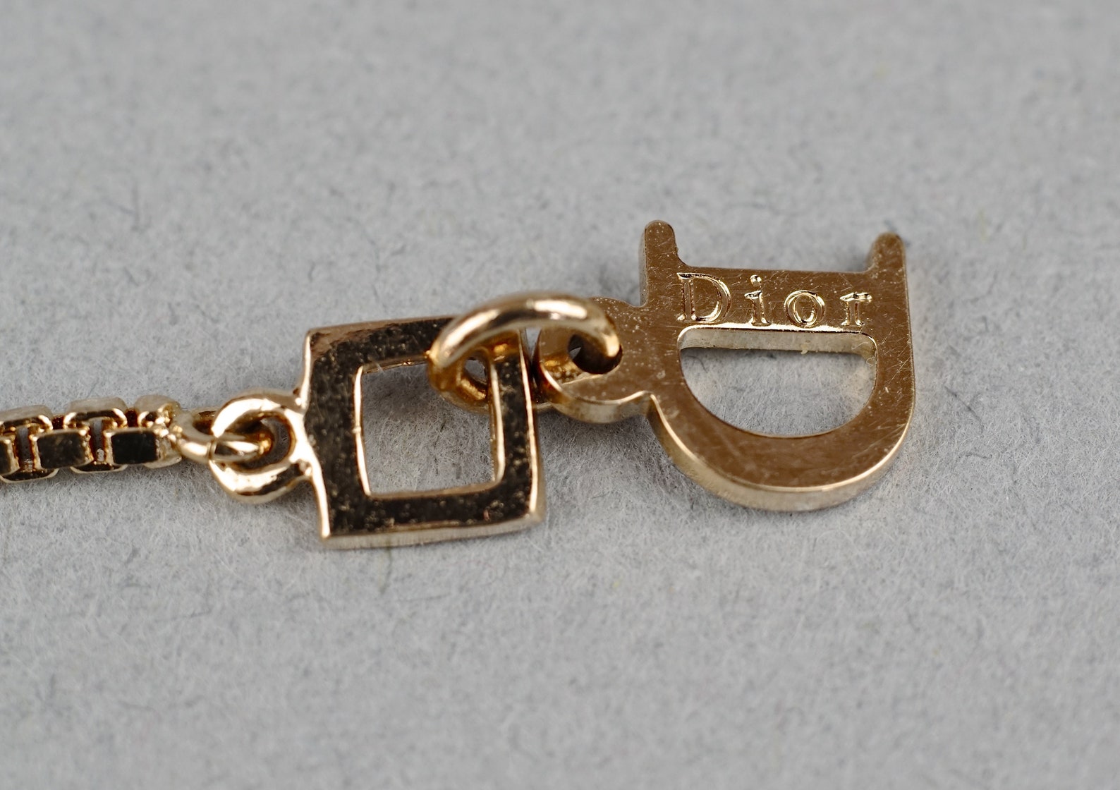 Vintage CHRISTIAN DIOR Logo Name Plate Multi Strand Necklace - Etsy