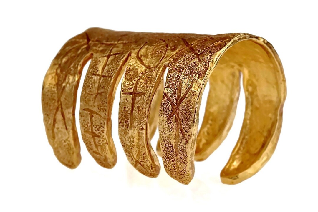 Vintage CHRISTIAN LACROIX Graffiti Claw Wide Cuff Bracelet - Etsy