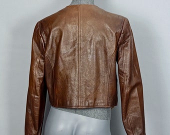 Vintage 1989 MOSCHINO CHEAP and CHIC Lock Key Brown Leather Vintage 1989 MOSCHINO CHEAP and CHIC Lock Key Brown Leather