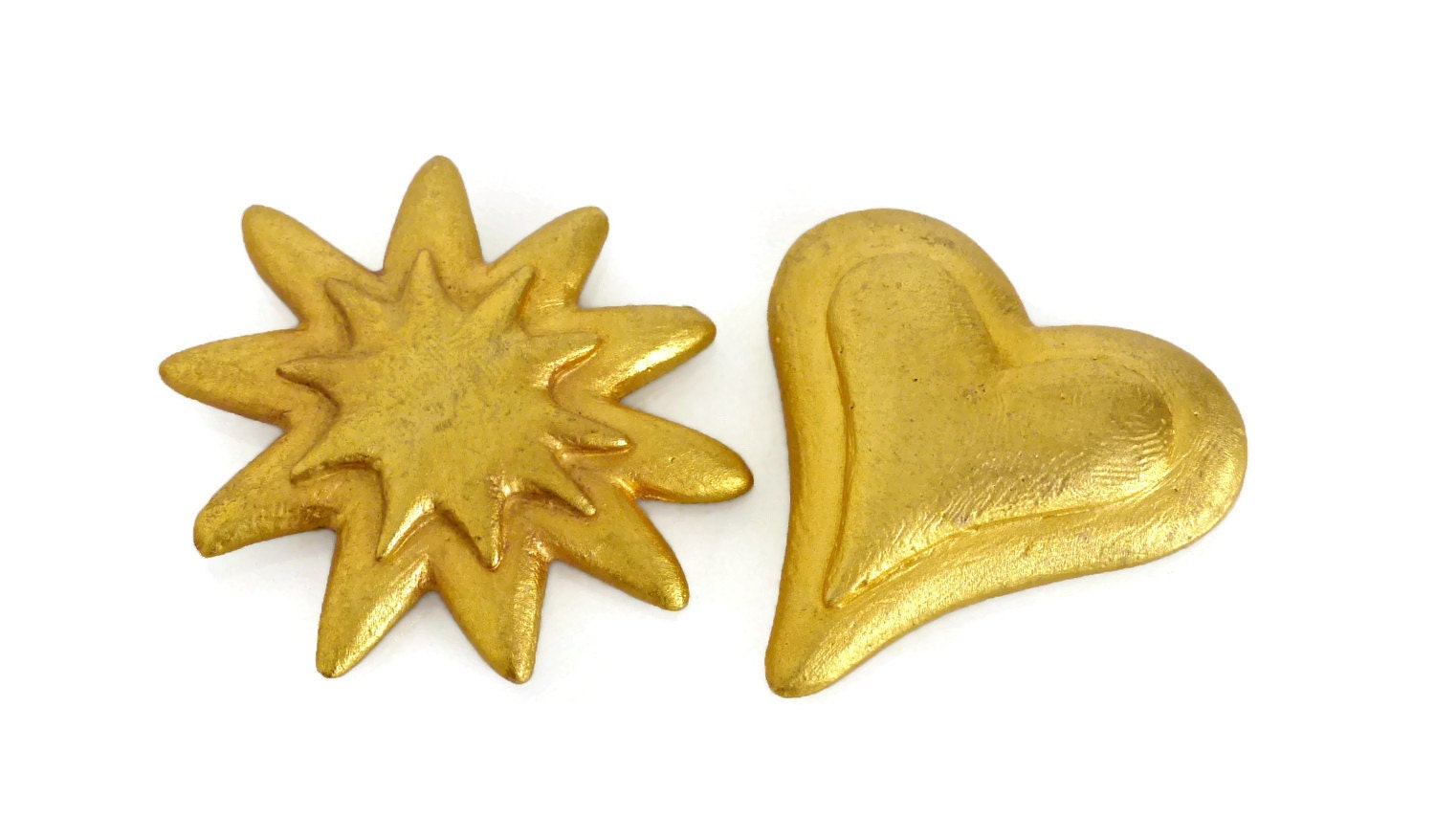 Vintage Huge Edouard Rambaud Star Heart Set Brooches | Etsy