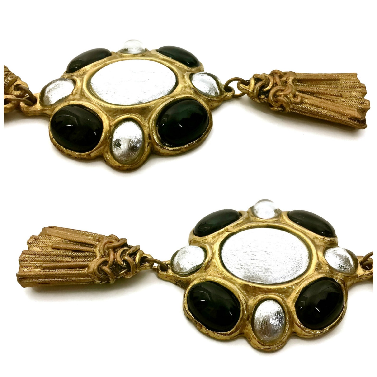 Vintage Massive KALINGER Byzantine Tassel Necklace | Etsy