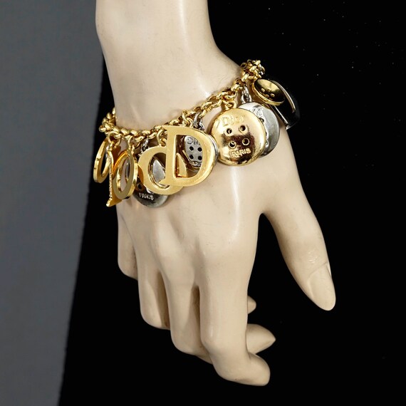 Vintage Iconic CHRISTIAN DIOR Letters and Buttons Cha… - Gem
