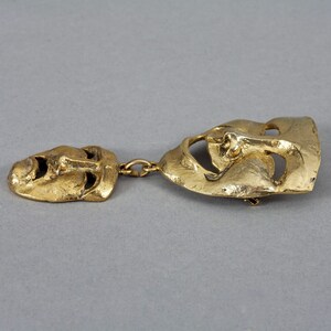 Vintage MOSCHINO Comedy Tragedy Mask Novelty Brooch - Etsy