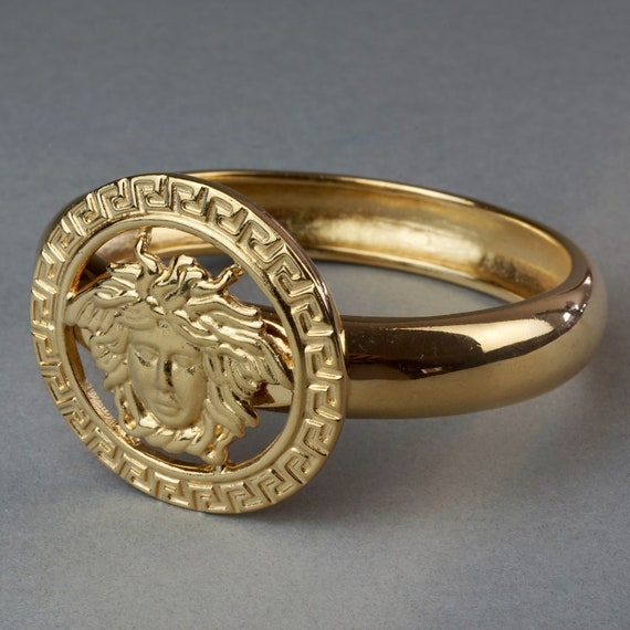Vintage Iconic GIANNI VERSACE Medusa Bangle Bracelet - Gem