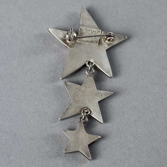 Vintage 1987 BILLY BOY 3 Tier Star Face Rhinestone Br… - Gem