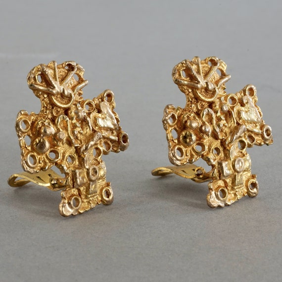 Vintage CHRISTIAN LACROIX Iconic Symbols Textured Cro… - Gem