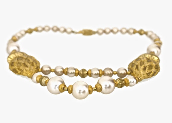 Vintage BALENCIAGA Enamel Jar Tiered Pearl Necklace - Etsy Vintage BALENCIAGA Enamel Jar Tiered Pearl Necklace - Etsy