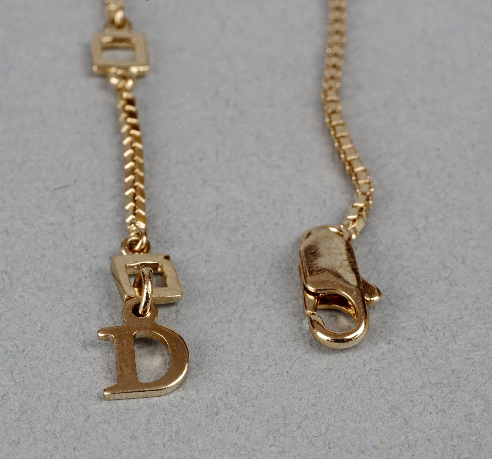 Vintage CHRISTIAN DIOR Logo Name Plate Multi Strand Necklace - Etsy