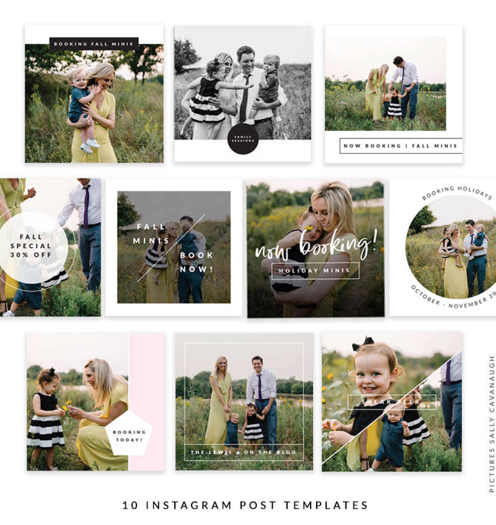 INSTANT DOWNLOAD Instagram Square templates E1567 | Etsy