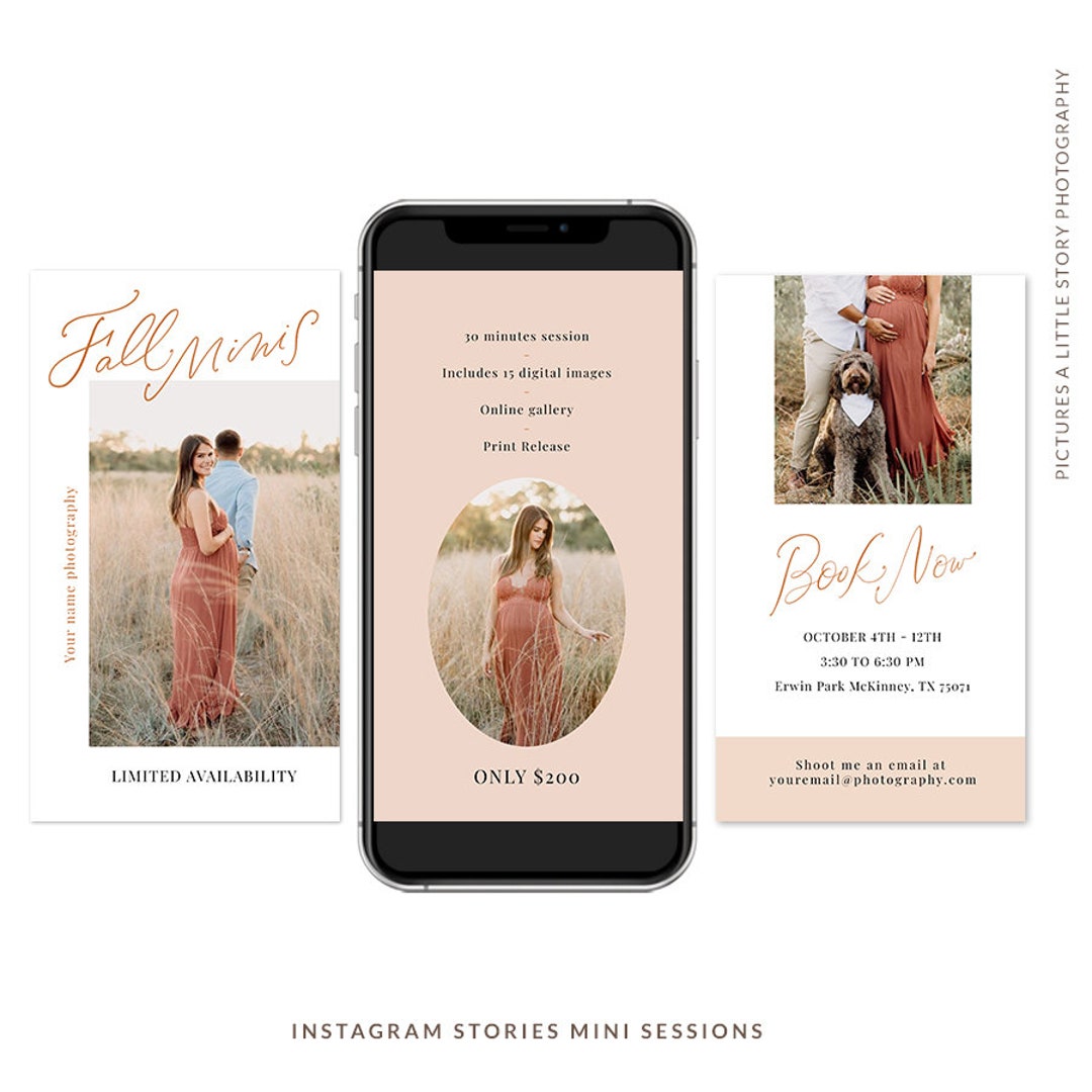 Instagram Stories Mini Sessions Holidays | Love Fall - Etsy