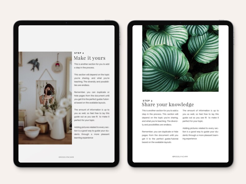 PDF Tutorial & How to Guide Template - Etsy
