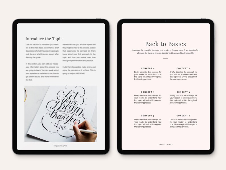 PDF Tutorial & How to Guide Template - Etsy