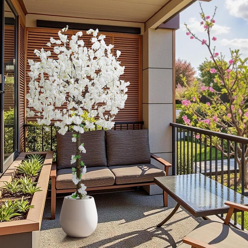 6FT Artificial Cherry Blossom Tree | LED Lighted Faux Floral Decor - Etsy
