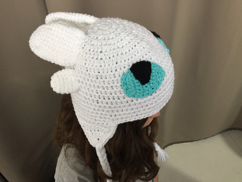 Light Fury How to Train Your Dragon Crochet Hat PATTERN - Etsy Denmark