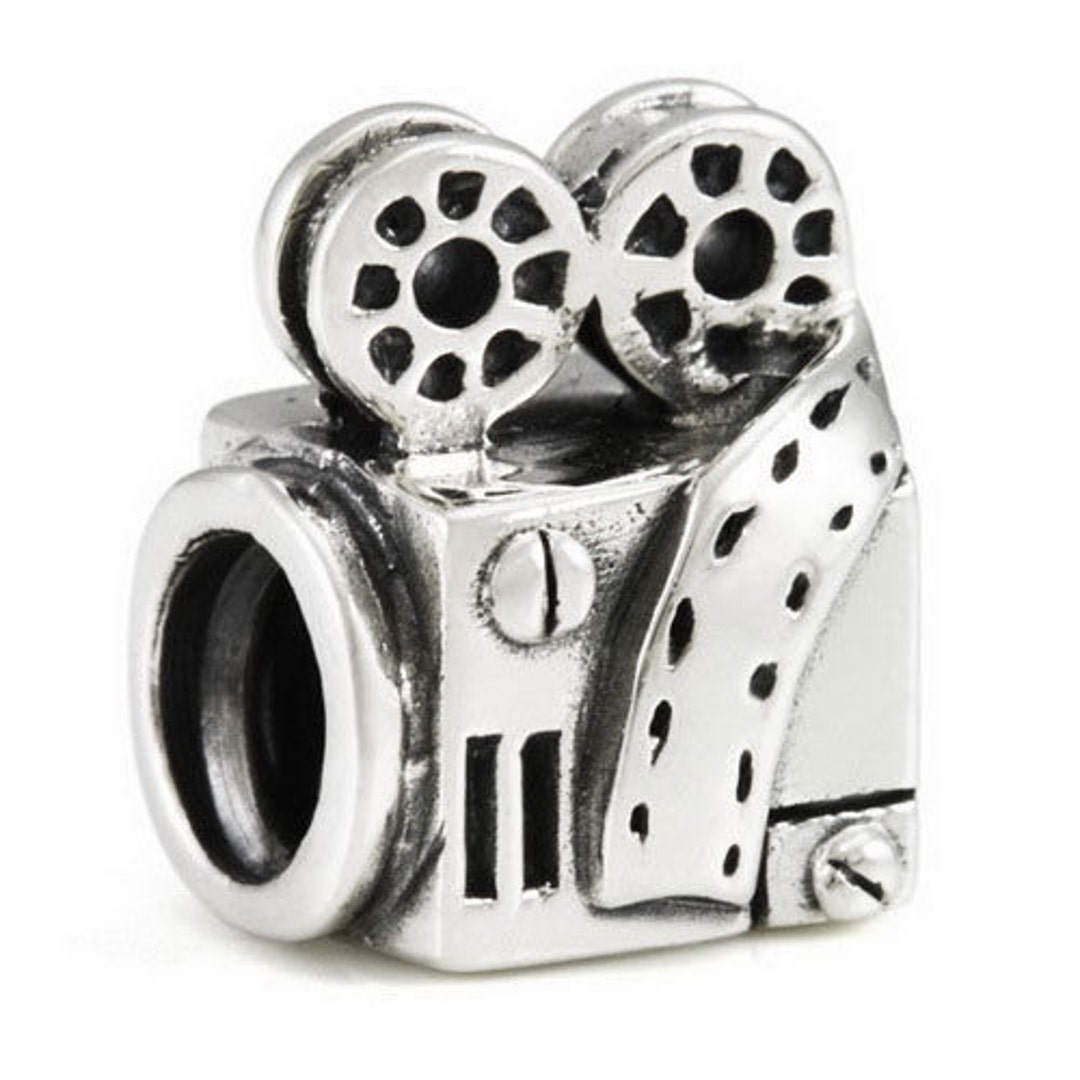 Movie Video Camera European Bracelet Charm Bead Tibetan Silver 13 X 12 ...