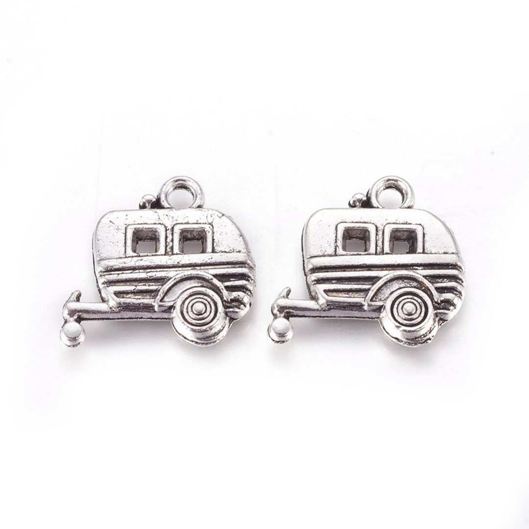 3 RV Camper Trailer Charms Camping Charms Antique Silver 19 X 18 Mm ...