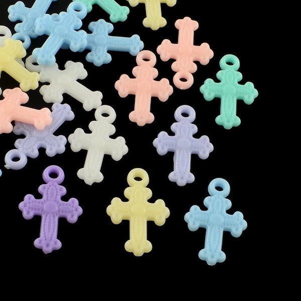 Plastic Cross Pendants - Etsy