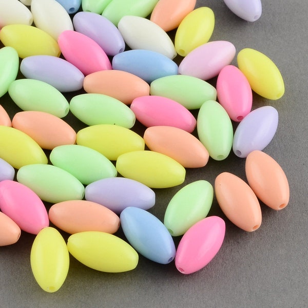 Oval Plastic Beads - Etsy