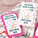 Personalized Valentine's Day Tags Llama Goodie Bag Tags Llama Preschool ...
