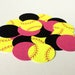 Softball Confetti Neon Yellow Softball Table Confetti | Etsy