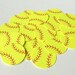 Softball Confetti Neon Yellow Softball Table Confetti | Etsy