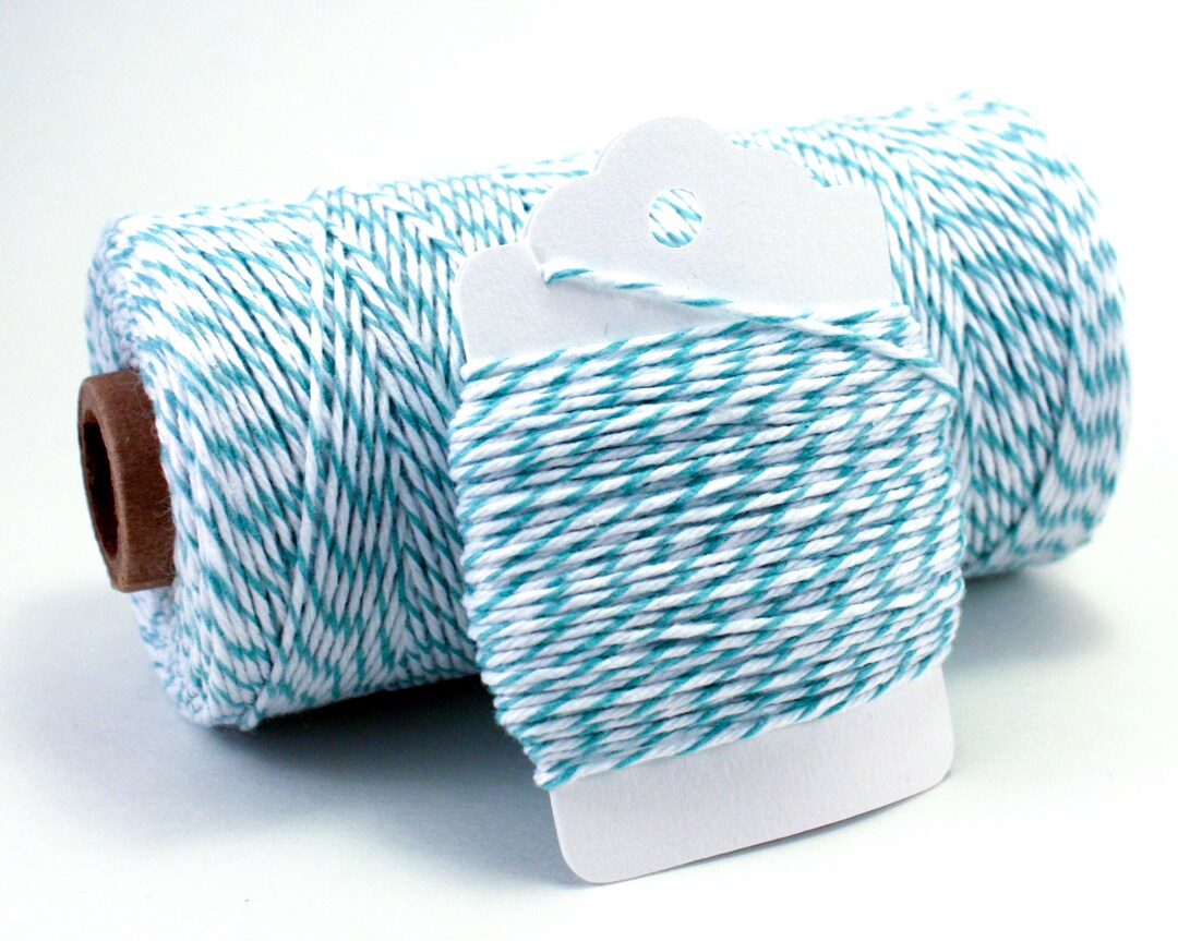 Teal Twine - Greenish Blue Bakers Twine - Stripe Teal Divine Twine ...