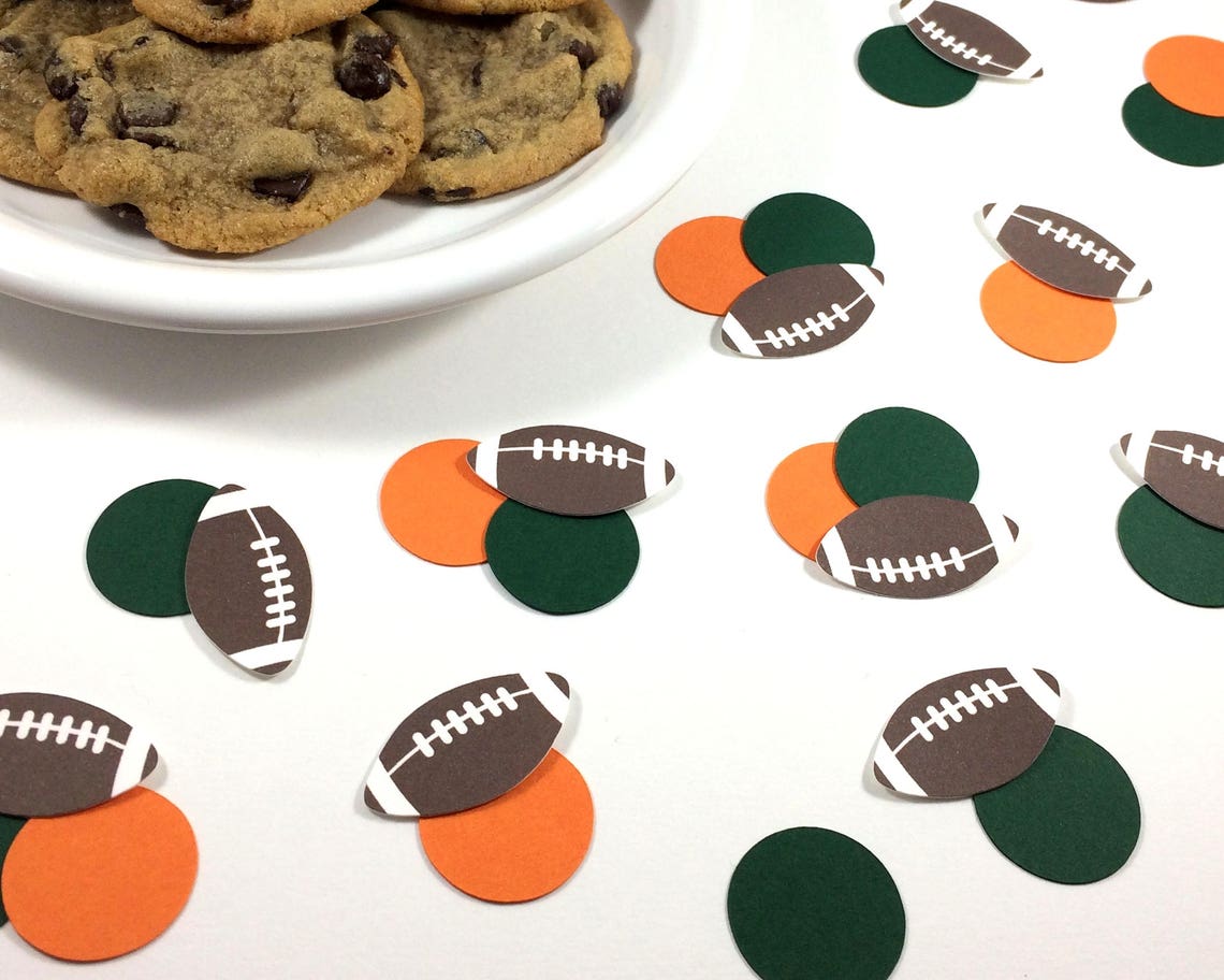 Football Confetti Football Party Decorations Football - Etsy