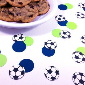 Soccer Confetti - Soccer Party Decorations - Soccer Table Confetti ...