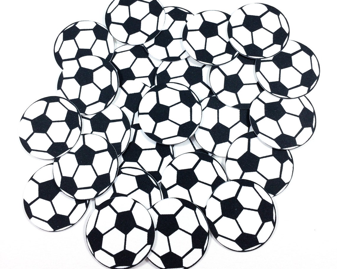 Soccer Confetti Soccer Party Decorations Soccer Table - Etsy