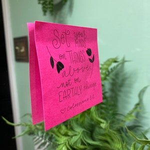 DIY Printable Sticky Note Scripture Notes Template Bible Verses ...