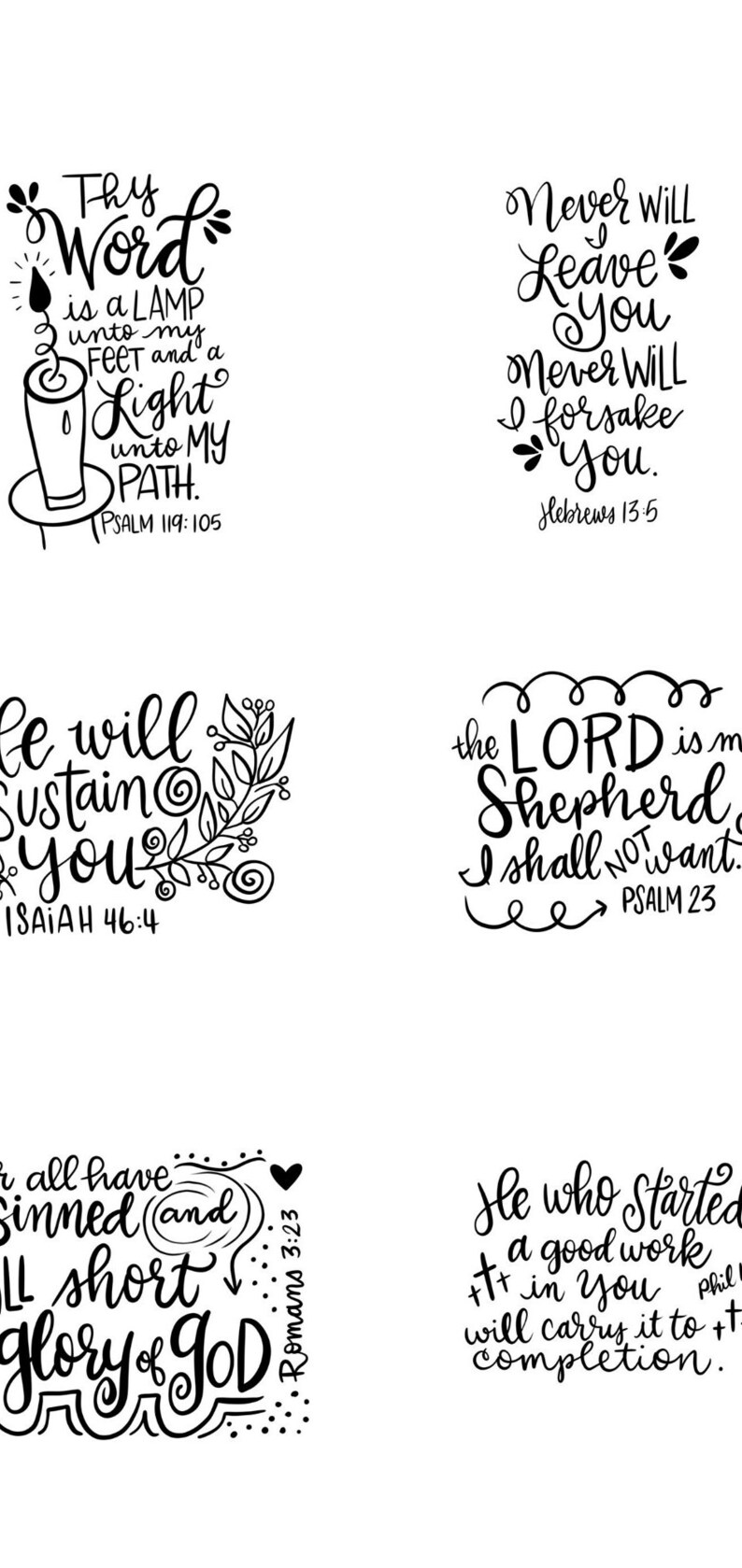 DIY Printable Sticky Note Scripture Notes Template Bible Verses ...