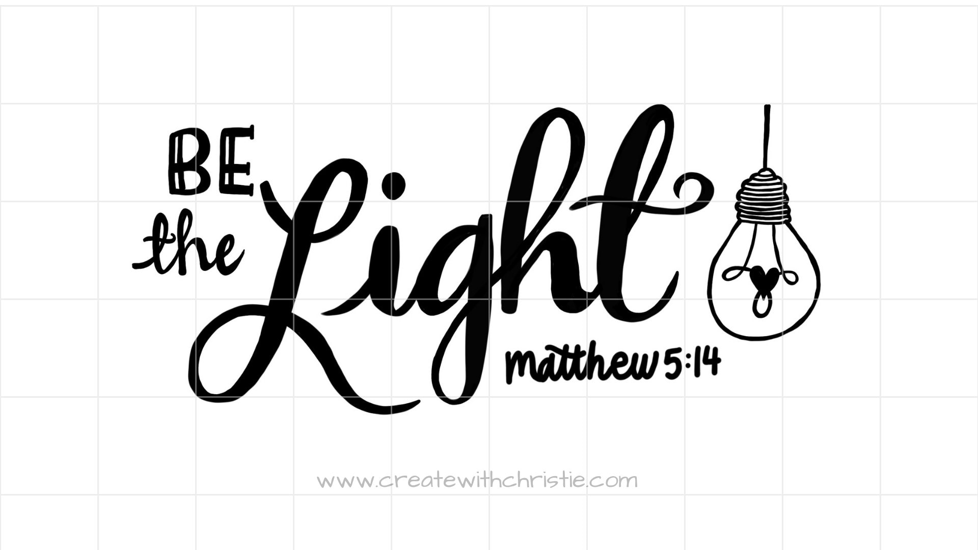 INSTANT DOWNLOAD Be the Light Svg Scripture Bible Verse Svg | Etsy