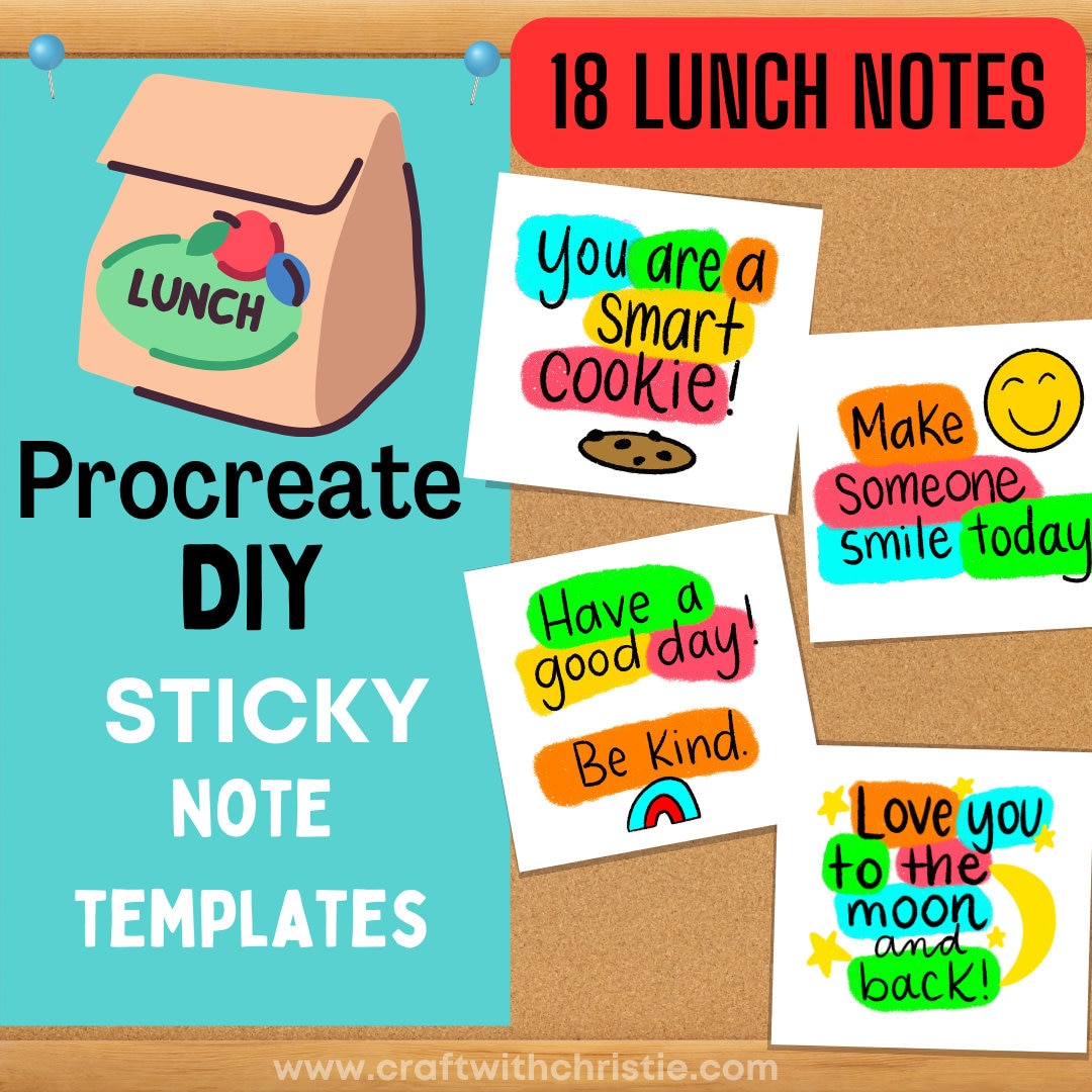 Printable Lunch Notes for Kids: 18 Encouragement Cards (PDF) - Etsy