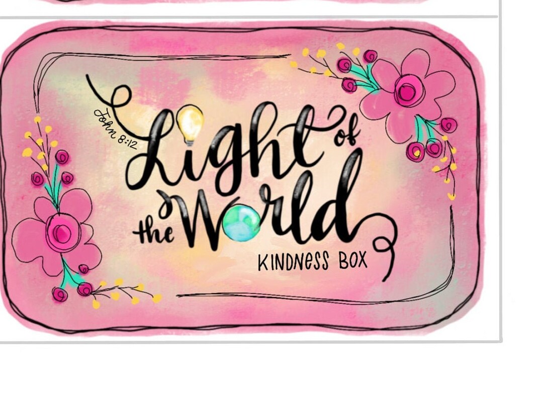Kindness Box Cover for Altoids Tin, Light of the World, Faith Christian ...
