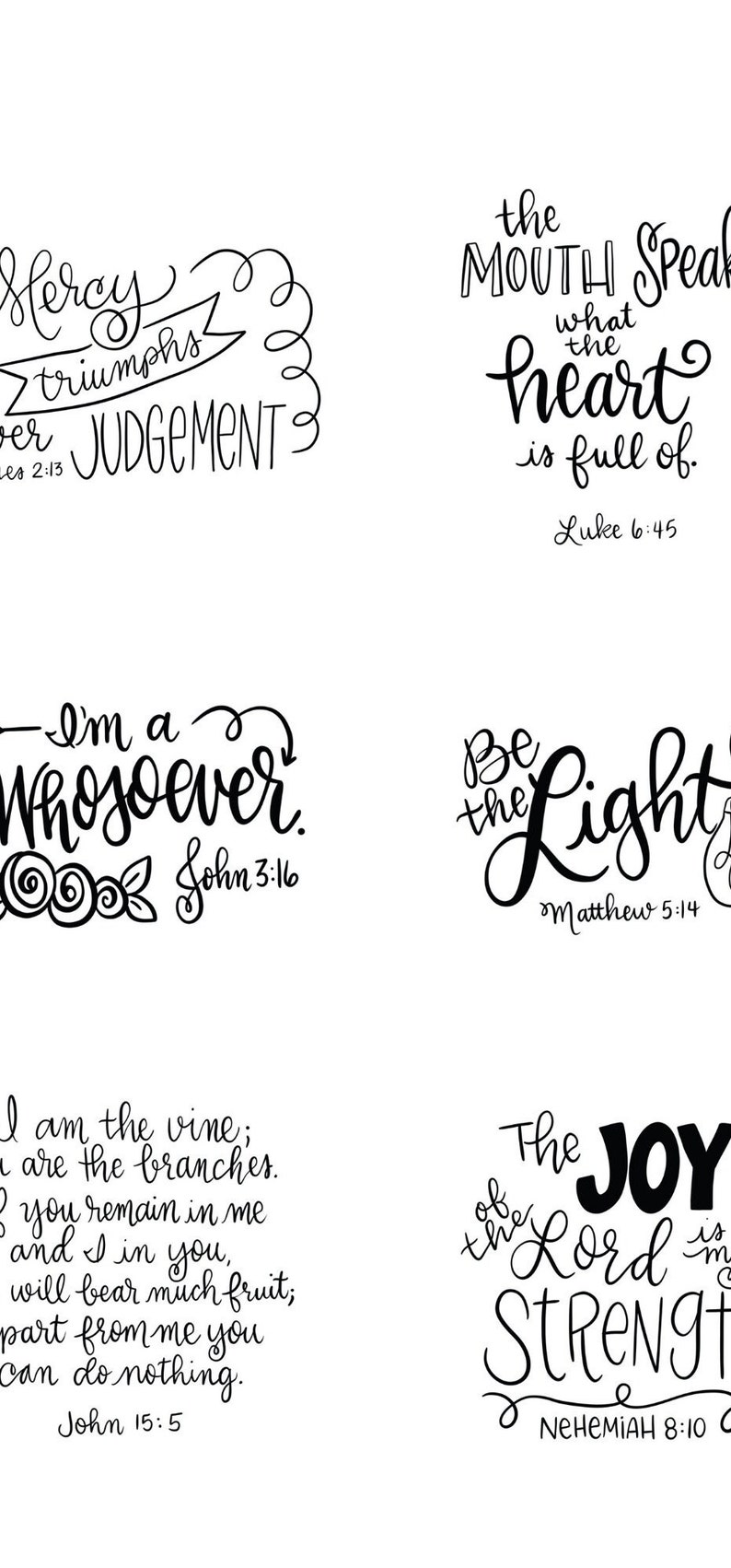 DIY Printable Sticky Note Scripture Notes Template Bible Verses ...