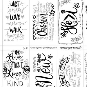 Printable Scripture Cards #5, Inspirational Cards, Scripture Memory ...