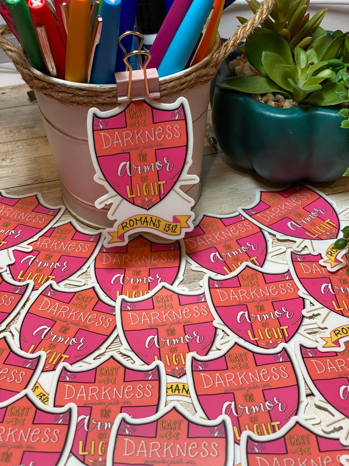 Sticker-laptop Scripture-bible Verse-scrapbook-bible | Etsy